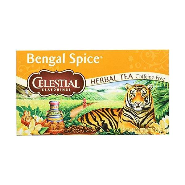 ハーブティー ティーバッグ 紅茶 CELESTIAL セレッシャル ベンガルスパイス 20P 47g 4パックセット シナモンこちらの商品は４箱セットでお届けします！アメリカでNo.1のマーケットシェアを誇る「セレッシャル」のハーブティです...