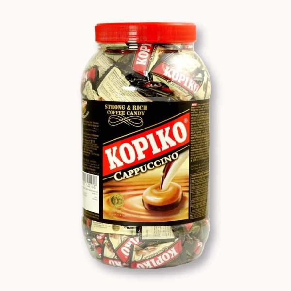 KOPIKO(コピコ)  カプチーノ厳選されたジャワコーヒーから作られたコピコ・コーヒーキャンディーは、一度食べたらやめられない『食べるコーヒー』です。深い味わいと、まろやかな口当たりで世界各国から愛されています。特売向けにピッタリ!ボリュ...