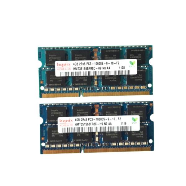 ■製品：Hynix製メモリ 2枚セット■型番：HMT351S6BFR8C-H9■容量：４GB（2枚で８GB）■メモリ規格：DDR3 SDRAM■モジュール規格：PC3ー10600（DDR3ー1333）■モジュール形状：SOーDIMM■ピンの...