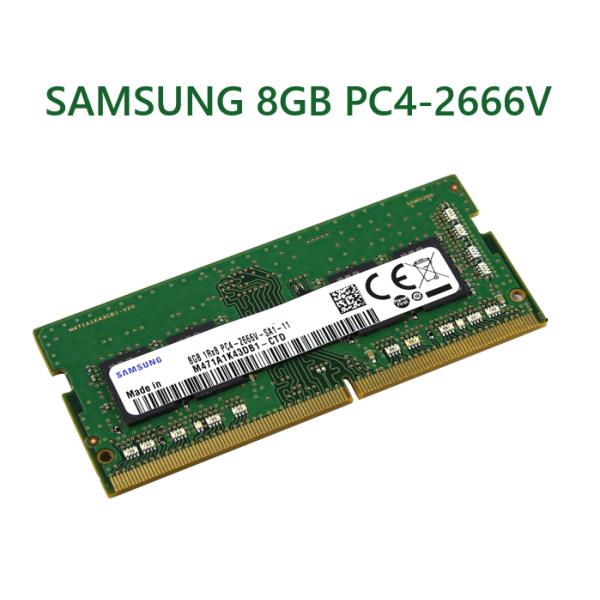 ■製品：SAMSUNG製メモリ ■型番：M471A1K43DB1-CTD■容量：８GB■メモリ規格：DDR4 SDRAM■モジュール規格：PC4ー21300（DDR4ー2666）■モジュール形状：SOーDIMM■ピンの数：260■電圧：1....