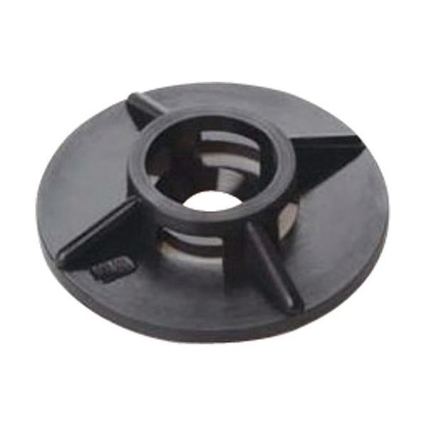 【商品概要】色:黒使用結束バンド幅(mm):~4.5下穴径(mm):4.5裏側に粘着テープ付ナイロン66【商品説明】ケーブルタイを固定し、電線、ケーブルをまとめることができます。ケーブルタイの固定。【商品詳細】ブランド：SapiSelco社...