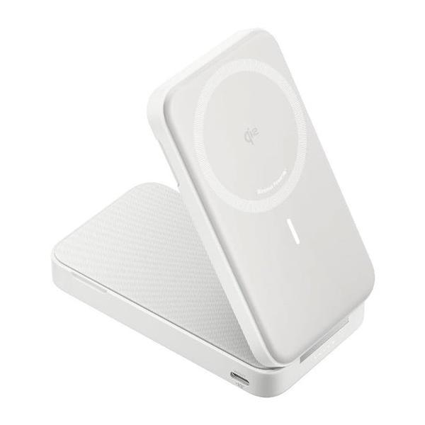 ピタッと充電、絡まずスッキリコンパクトサイズながらスマホを1回充電が可能コンパクトサイズながら6600mAhの容量で、スマホを1回充電可能。外出先でも充電切れの心配がありません。お好きな場面で、自由な角度でスマホ操作が可能スタンド型としてご...