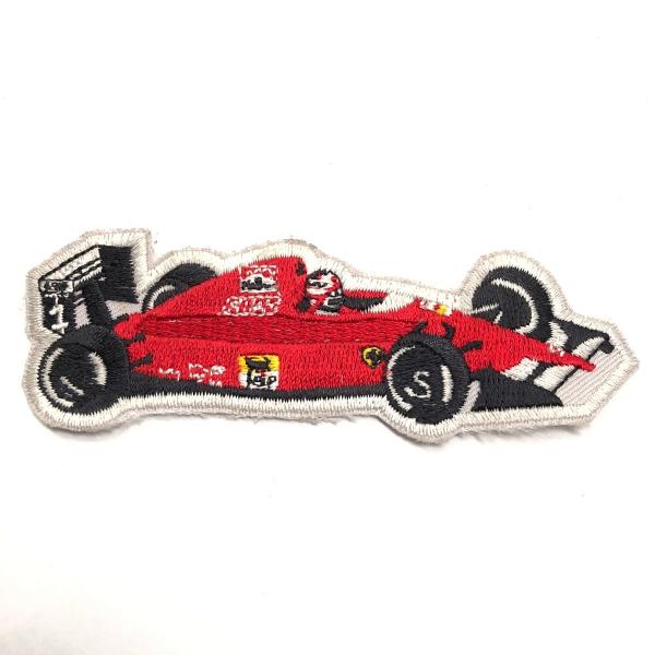 10.8cm×3.5cm古いもので、表示されている在庫数で完売です。裏に糊はついていません。F1 Formula one Racing Car Red Wappen Patch