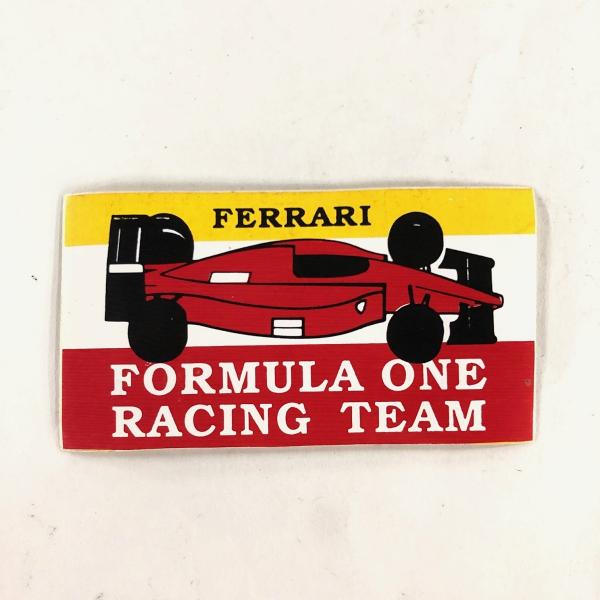 6.7cm×3.2cmこちらは、現在生産しているものではなく、デットストック品です。ステッカーの粘着に関する保証は致しかねます。FERRARI FORMULA ONE RACING TEAM Sticker Small