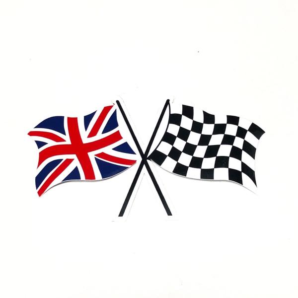 9cm×5.2cmUnion jack Flag British Flag the United Kingdom UK National Cross Flag Checkered Flag Sticker