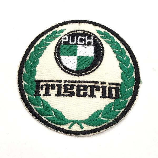 直径：7.6cm古いもので、写真のものが現品です。裏に糊はついていません。Puch Frigerio Motorbikes Vintage Wappen Patch