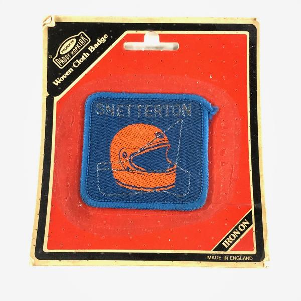 7cm×6cm古いものです。裏に糊はついていません。SNETTERTON Wappen Patch