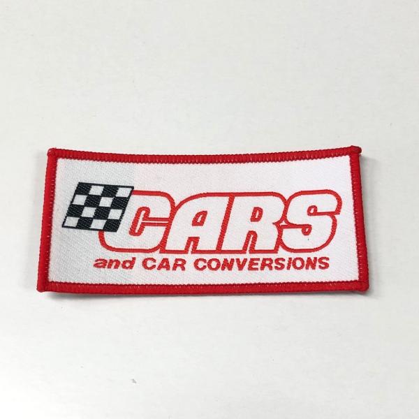 写真のものが現品です。古いもので、白い部分が色あせています。ご了承ください。 5cm×10.2cm裏に糊はついていません。CARS and CAR CONVERSIONS magazine Wappen Patch