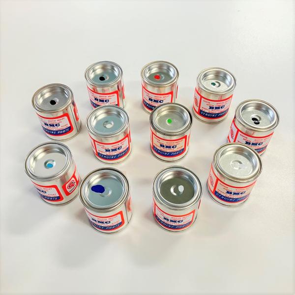 クラシックミニ用　リペアカラー缶タッチペン感覚でご利用いただける缶入り塗料です。（タッチペンの販売はございません。）自動車補修用塗料では、世界トップレベルの品質と実績を誇るイサム塗料の協力により、生産終了となったローバーミニ用純正色が、1/...