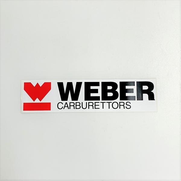 ウェーバーキャブレターのステッカーです。26.4cm×6.2cm現在生産しているものではなく、デットストック品です。Weber Carburettors Car Sticker
