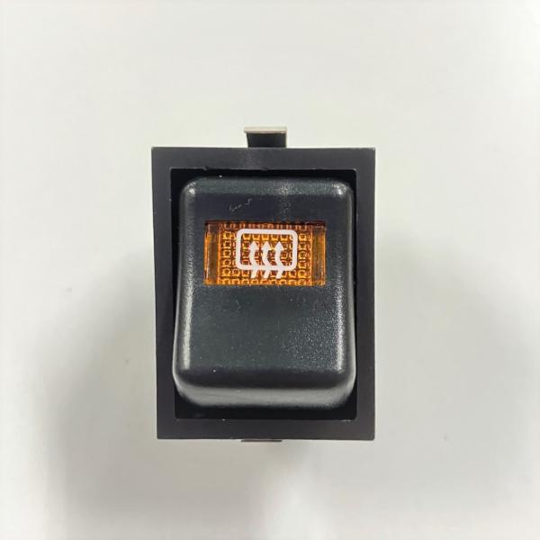 ローバーミニのリヤガラスの曇りを取り除く熱線用のスイッチです。Dash Switch Rover Mini MK4 1976-01 Heated Rear Screen 2 rounded pin