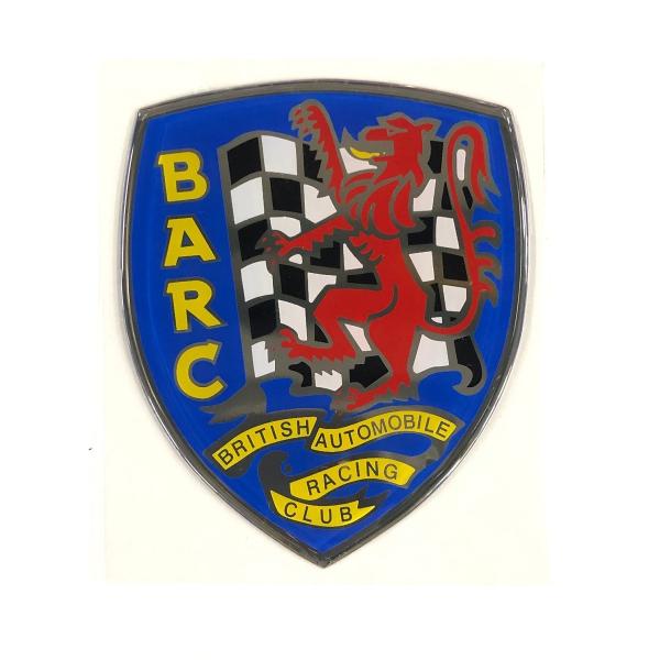 BRITISH　AUTOMOBILE　RACING　CLUBブリティッシュオートモービルレーシングクラブ8.1cm×9.8cm樹脂コーティングされています。表示されている在庫数以上に購入をご希望の方はお申し付けください。