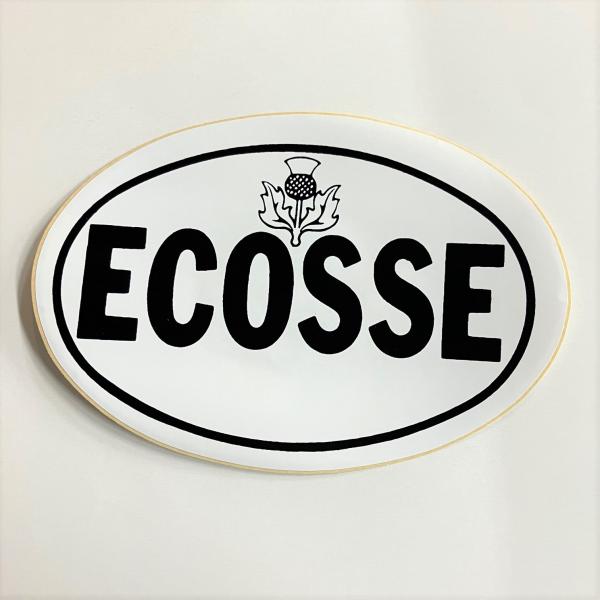 ECOSSEとはフランス語で SCOTLAND/スコットランドのことです。16.5cm×11cmこちらは、現在生産しているものではなく、デットストック品です。ステッカーの粘着に関する保証は致しかねます。国識別ステッカー　National V...