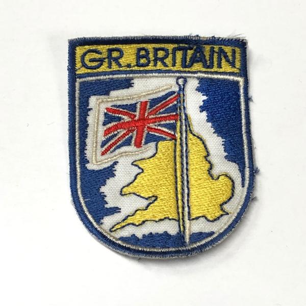 7cm×5.5cm古いもので、表示されている在庫数で完売です。裏に糊はついていません。GR.BRITAIN Great Britain Vintage Wappen Patch