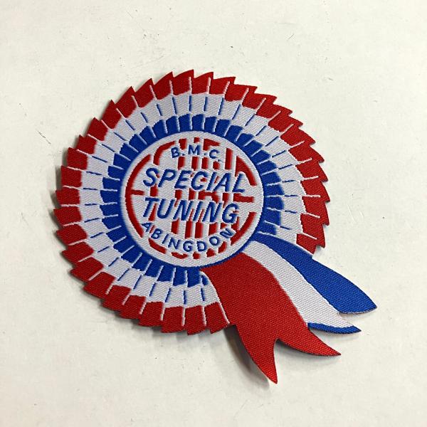 約8.5cm×8.5cmECURIE BMC SPECIAL TUNING ABINGDON Patch Wappen