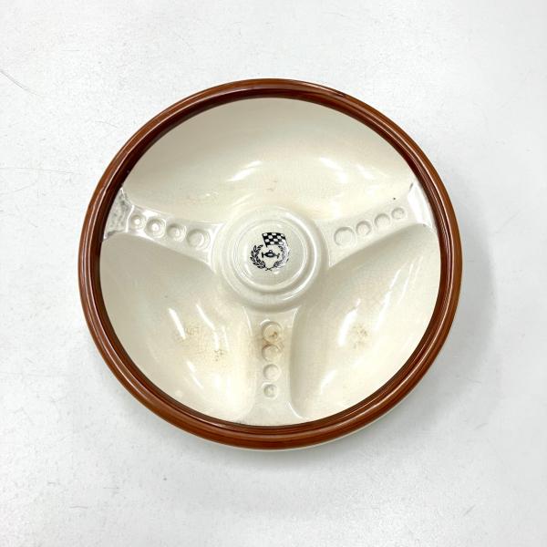 ステアリング　デザイン　アシュトレイ灰皿ではなく、小物置きとしても、ガレージのインテリアにもどうぞ。リプロダクション品です。汚れあり。陶器製写真のものが現品です。19.5cm×7.5cmVintage Ceramic Cigar Ashtr...