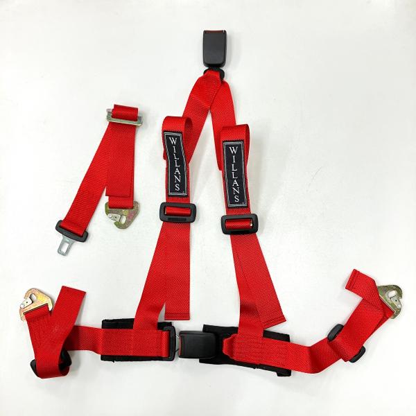 ウィランズ　4×3　シートベルトセットです。未使用品です。付属品等は写真の通りです。写真のものが現品です。2点ご購入ご希望の方は、品番　BB10351で検索ください。もう一つの個体を別ページにて掲載中です。Willans Racing Ha...