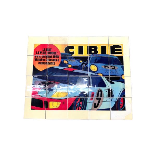 ル・マン24時間20枚のタイルのセット数十年前に制作されたもので、数枚に、塗装の浮き、割れ、汚れ、著しい経年劣化があります。（2024年11月8日時点）ヴィンテージ品につき、ご容赦ください。店頭での引き取りの場合は、現品をご確認後、ご購入可...