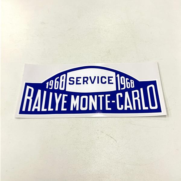 ラリーモンテカルロ少し大きめのステッカーです。40.3cm×17.2cmRALLYE MONTE CARLO 1968 Classic Mini Large Decal