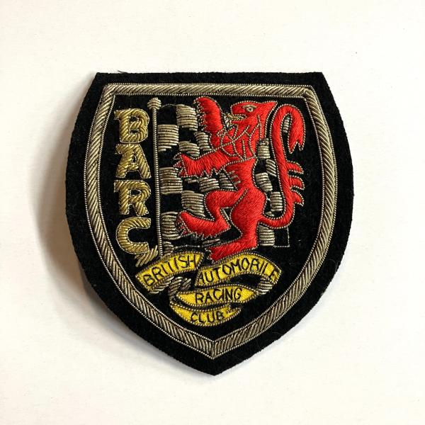 BRITISH AUTOMOBILE RACING CLUB Car Race Wappen Patchブリティッシュオートモービルレーシングクラブ9cm×8cmアイロン用の糊はついていません。写真の物が現品です。