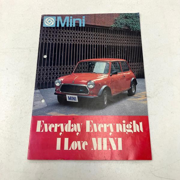 MINI 1300SMINI 1000 Mayfair SPORTMINI 1000EMINI 1000LE Original type見開き1枚18.3cm×25.7cm日本語版です。デットストック品です。白い部分に全体的な色褪せ・汚れ・...