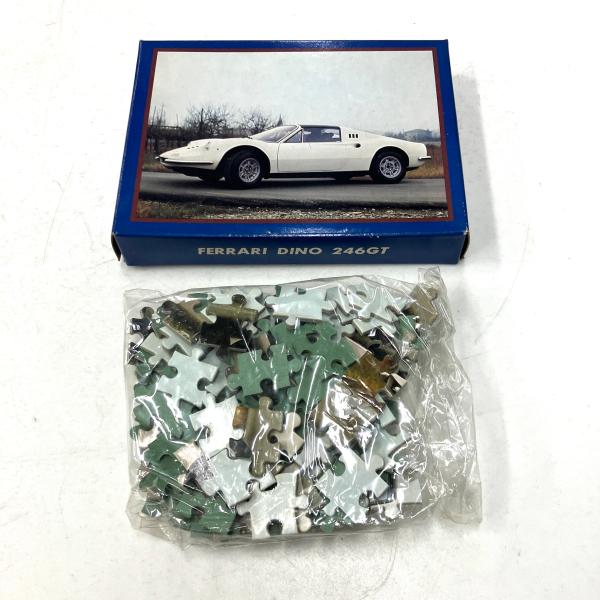 写真の物が現品です。108ピース163mm×240mm古いもので、パッケージに色褪せ劣化有り。Jigsaw Puzzle Ferrari Dino 246GTNo.S18自動車関連グッズ　車のパズル　