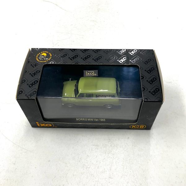 KB1009モーリス　ミニ　バンクラシックミニのバンタイプのミニカーです。紙パッケージに細かなキズ、色あせなどの経年劣化があります。写真のものが現品となります。クリアケースは台座に乗っているだけで、テープなどの固定がされていないため、取り出...