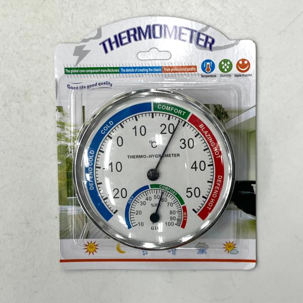 直径：13cmTHERMOMETER　丸型　アナログ室温計Thermometer