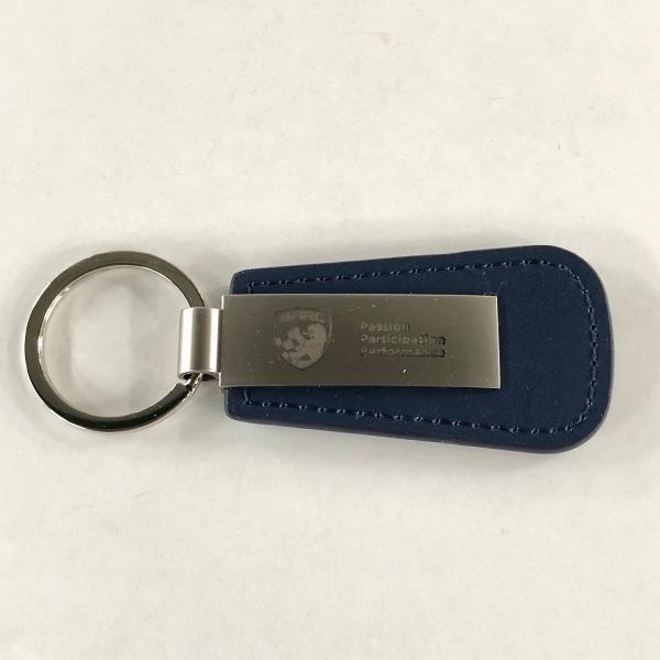 BRITISH　AUTOMOBILE　RACING　CLUBブリティッシュオートモービルレーシングクラブ金属部分は艶消しのシルバーレザーはネイビーです。レザー部分：3.5cm×7.5cmCar Club Key Ring Keychain
