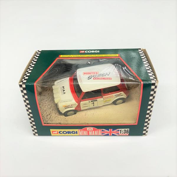 ブレーキパッドで有名なMINTEXのプリントローバーミニのミニカーです。5100個生産のシリアルナンバー4872です左右ドアが開閉します。写真のものが現品です。古いもので、パッケージにキズ・汚れがあります。ご了承ください。外箱に、細かなキズ...