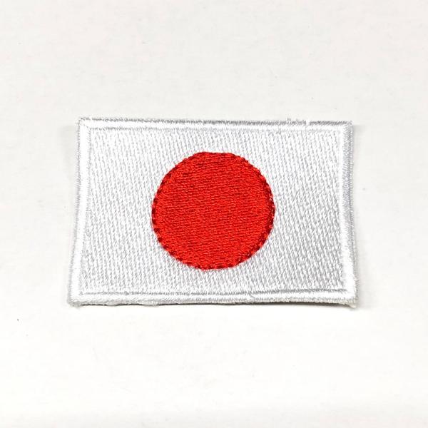 3.5cm×5cm裏にアイロン用の糊がついています。Japan National Flag Small Wappen Patch