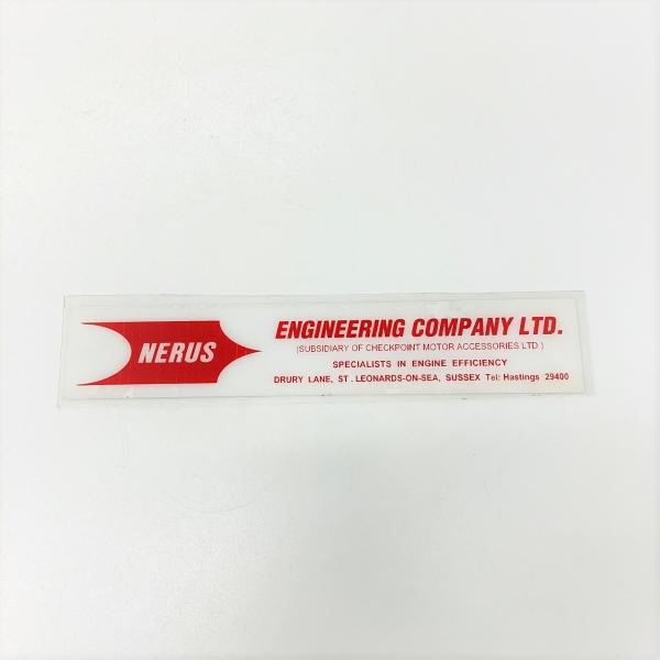 20.2cm×4cmガラスの裏から貼るタイプのステッカーです。Nerus Car Sticker Decal Inside Window Black