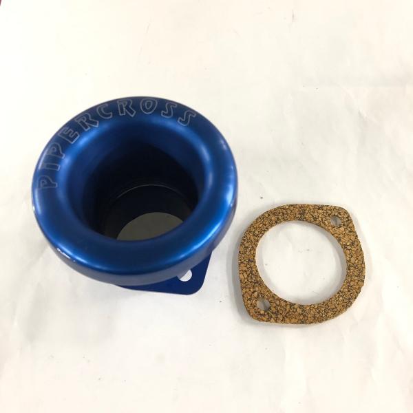 カールファンネル　45mm新品ですが写真の物が現品です。1点分の価格です。Pipercross Weber 45 DCOE Carburetors Ram Pipe Blue