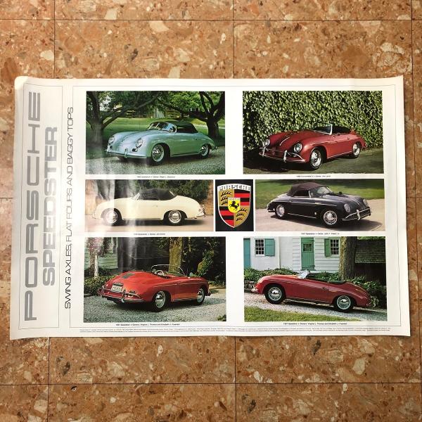 1955　SPEEDSTER1958　SPEEDSTER1957　SPEEDSTER1955　Convertible　DAntique Vintage Poster Car左角の破れがあり、裏側からテープで補強しています。96.5cm×63...