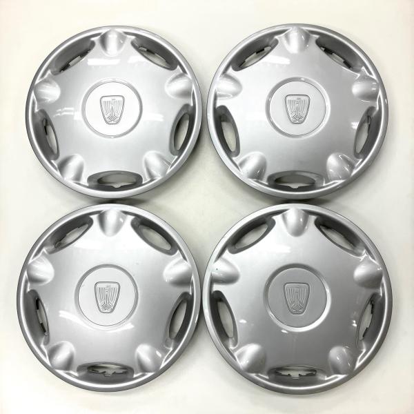 ローバー114のホイールカバーこちらは、新品デットストック品です。傷汚れあり。写真のものが現品です。1台分4点セットの価格です。Rover 114 Car Wheel Trims Hub Caps Set New Old Stock