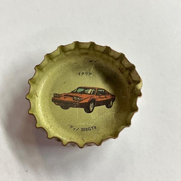 FERRARI　DINO（ディーノ）　308GT4写真のものが現品です。古いものです。Ferrari Dino 308GT4 Bottle Crown Cork  Cap Coca-Cola Vintage