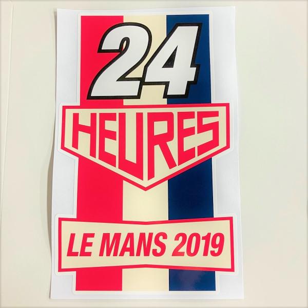 ル・マン24時間耐久レースのステッカー20cm×12.4cmステッカーの縁取りは写真にてご確認ください。