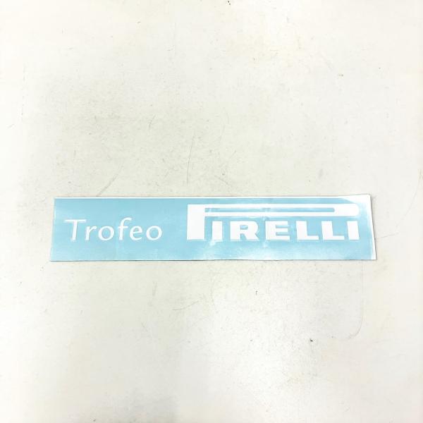 白い部分がステッカーです。クリアステッカーごと、剥がし、貼り付け後、クリアステッカーをはがすと文字のみ残ります。縁の、上部と右の白い線の部分もステッカーです。27.5cm×3.5cm現在生産しているものではなく、デットストック品です。