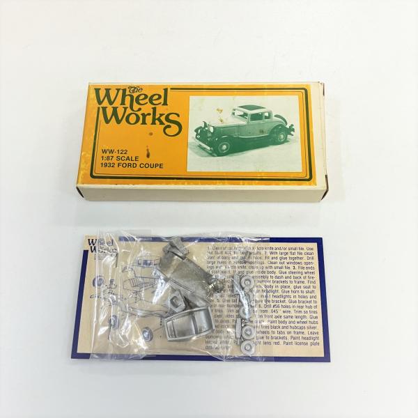 The　Wheel　Works　1:87スケール　フォードクーペ　1932年写真のもの以外の付属品はありません。未組み立て。箱は古びてますが新品です。外箱に、細かなキズ、色あせなどの経年劣化があります。写真のものが現品となります。Car M...