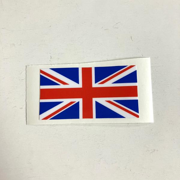 英国旗柄ステッカー白い部分は台紙の色です。5.4cm×2.9cmUnion jack Flag British Flag the United Kingdom UK National Flag Sticker