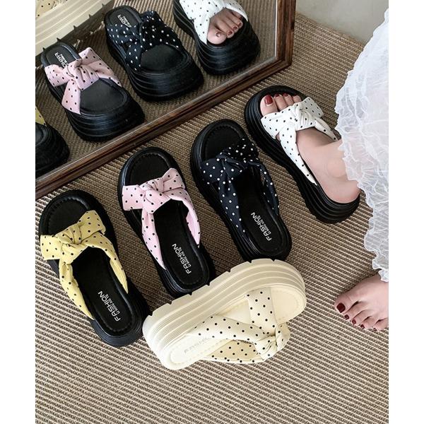 甲素材：合成皮革底素材：合成底カラー：ブラック/ホワイト/アイボリー/イエロー/ピンクサイズ：22.5cm（35）/23.0cm（36）/23.5cm（37）/24.0cm（38）/24.5cm（39）（カッコ内は靴底表記となります）[22...