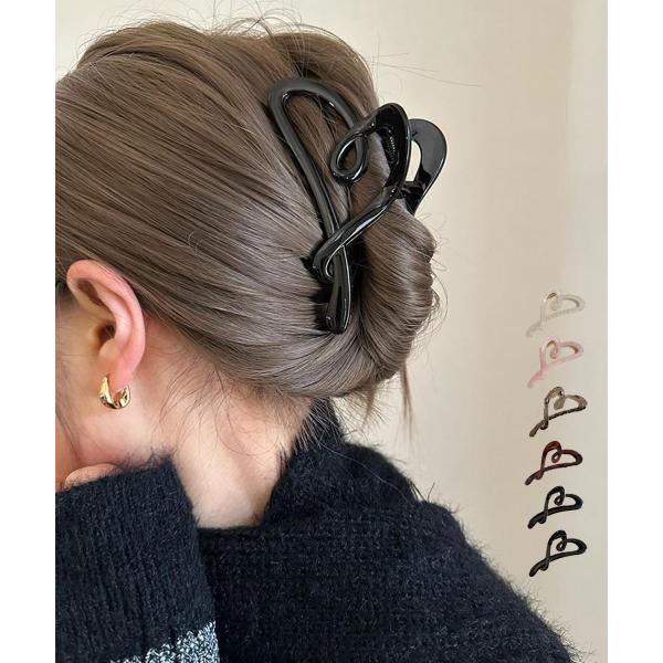 素材：合成樹脂カラー：ブラック*エナメル/ブラック*スムース/ブラウン/キャメル/ピンク/オフホワイトサイズ:長さ:約11cm 高さ:約4.5cm 幅:約3.5cm生産国：中国レディース ヘアアレンジ 髪留め 髪飾り まとめ髪 おしゃれ 大...