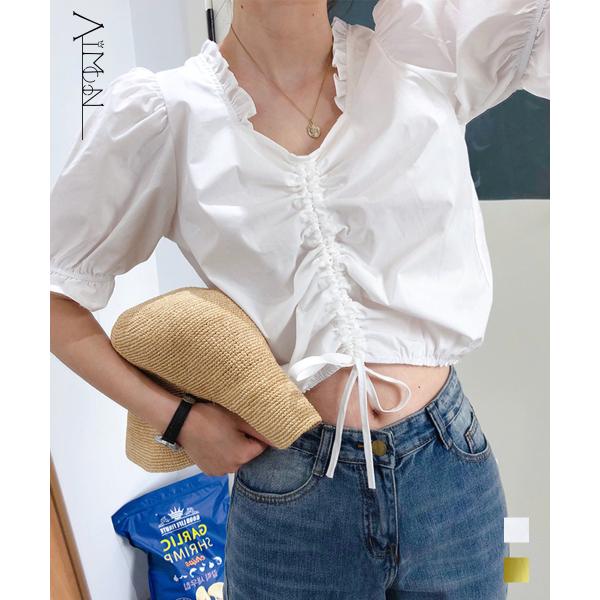 素材：綿65％+ポリエステル35％カラー：ホワイト/イエローグリーンサイズ：M/L[M]着丈:約50cm 肩幅:約36cm 袖丈:約29cm ゆき:約47cm 身幅:約50cm 胸囲:約100cm[L]着丈:約51cm 肩幅:約38cm 袖...