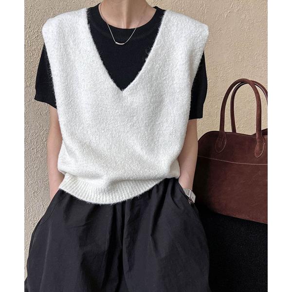 素材：ポリエステル80％+ナイロン20％カラー：ブラック/アイボリー/グレー/ネイビー/ワインレッドサイズ：ワンサイズ着丈:約56cm 肩幅:約41cm 身幅:約49cm 胸囲:約98-140cm裏地：なし伸縮性：あり透け感：なし生産国：中...