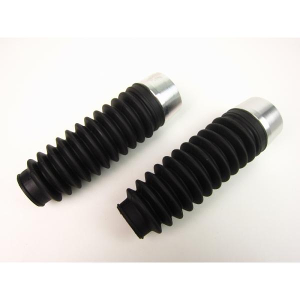 モンキー＆ゴリラＺ５０Ａ・おむすび型タンク用フロントサスペンションのダストブーツです。アルミ部分を含むブーツ全長は135ｍｍです。アルミ部分はねじ込みタイプの取り付けになります。販売中のねじ込み式タイプのフロントサスペンションにも取り付けが...