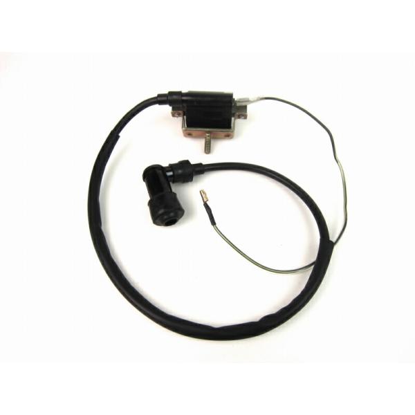 ■特徴モンキー、ゴリラの12Vエンジン用2次コイルです。当製品は取り付けステーM6ボルトがアーシングになっています。そのためボアアップ時に2次コイルをシート下などのスペースに移動される車体にお薦めです。49〜160ｃｃまで排気量を問わず使用...