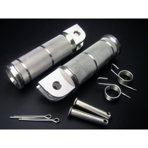 ■特長モンキー、ゴリラ用アルミ製フットステップです。アルミにマシニング加工を施したファットタイプのフットステップです。■仕様ファットタイプ太さ φ31.5mm幅 75mm■適合車モンキー（FI）Z50J9 AB27 1900001〜モンキー...