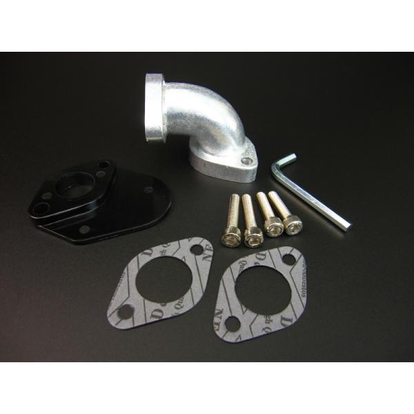 ■特長ホンダモンキー系カスタムエンジンおいて、ハイパフォーマンスを発揮するためのインマニです。パイプ長は必要最低限の長さに抑えられ、吸気効率を損なわない設計です。エンジン側インシュレーターは高さ９ｍｍを付属。キャブレターがシリンダーと干渉す...