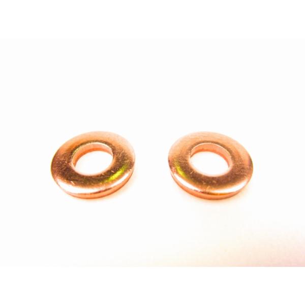 ■特長シリンダーヘッド関連スタッドボルトオイルランイン、ヘッドサイドカバー用の銅製2tワッシャーの2ヶ入りです。完璧なオイル漏れ防止効果を発揮するため、2mm厚としました。ミニモトオリジナルの別注製品（日本製）です。シリンダーヘッド分解毎に...