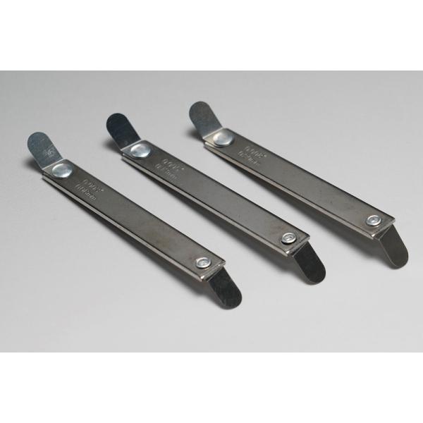 ■特長棒状のシッグネスゲージです。先端部分が”へ”の字型のため、狭い場所でも作業がしやすい形状です。全6サイズがセットです。■内容1 0.05/0.08mm2 0.10/0.13mm3 0.15/0.20mm1〜3について、両サイドに記載の...